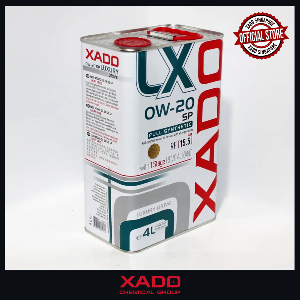 XADO Luxury Drive 0W20 SP Engine Oil (4L) – XADO Singapore Official ...